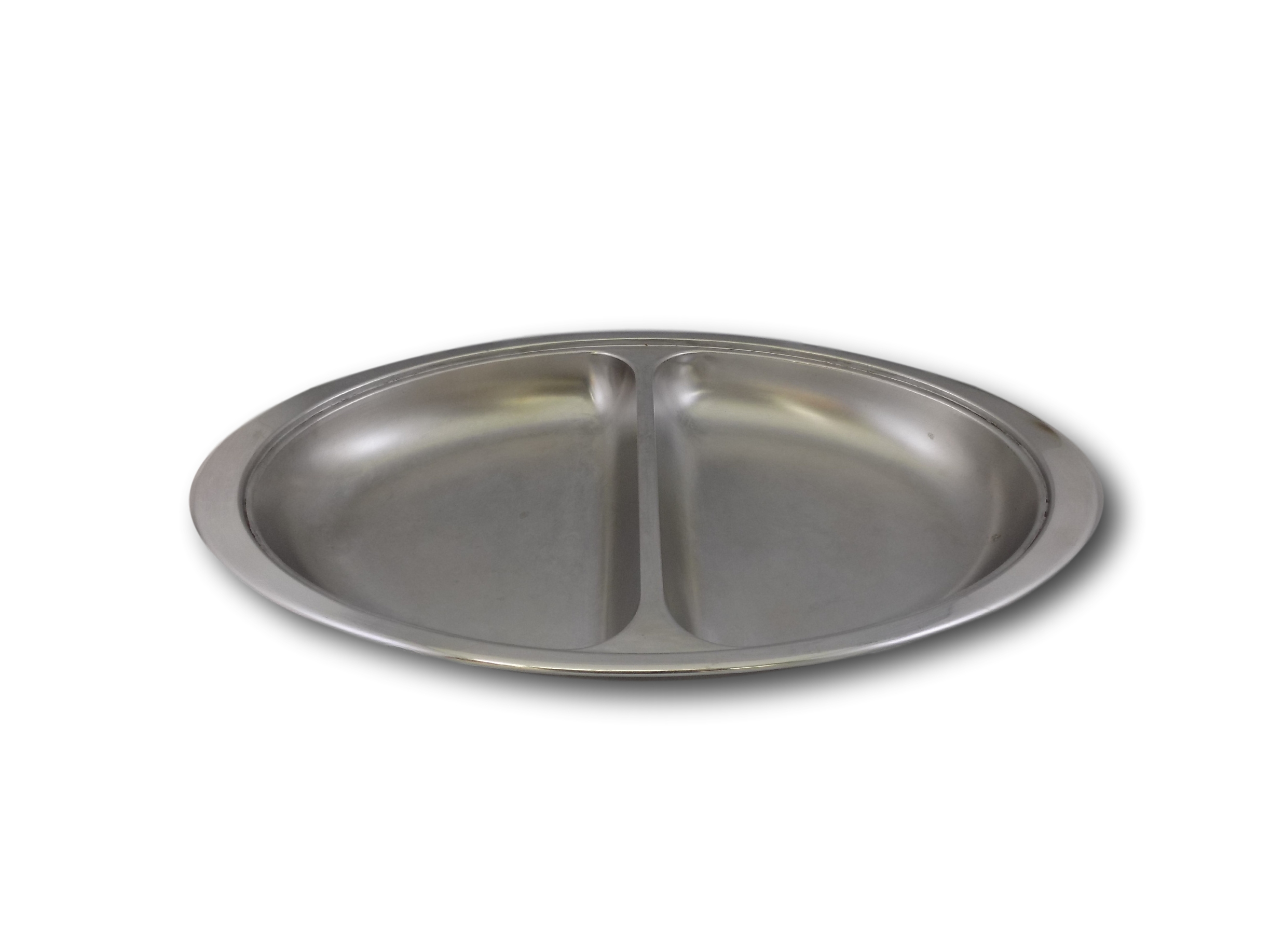 Stainless Steel Divided Service Dish 20" (51cm)